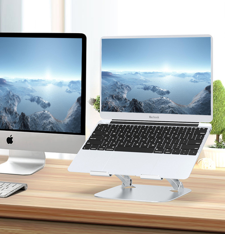Buy Ergonomic Aluminum Laptop Elevator Height Angle Adjustable Computer ...