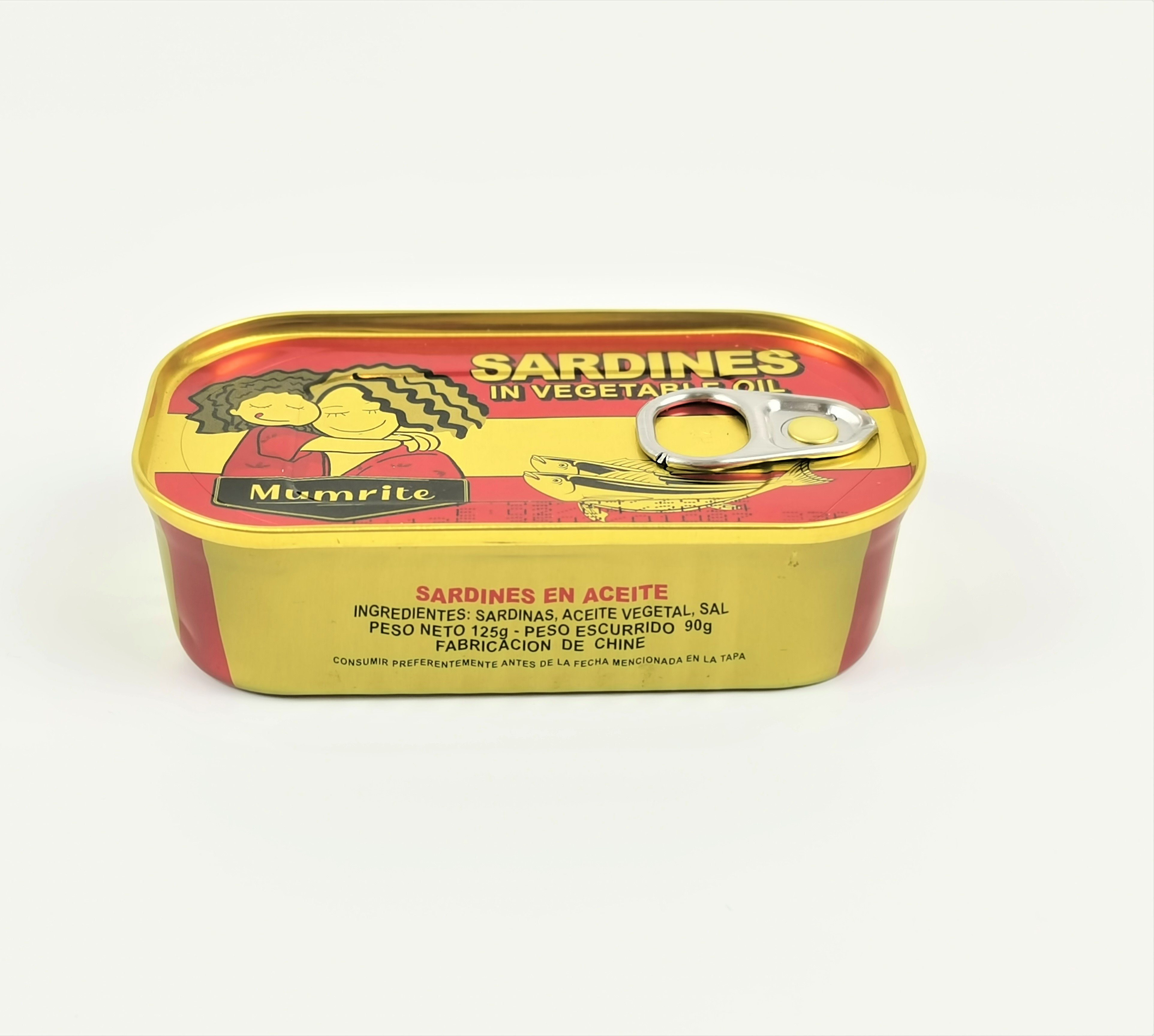 Buy Fresh 125g Canned Fish Tin Food Best Canned Sardine In Vegetable ...