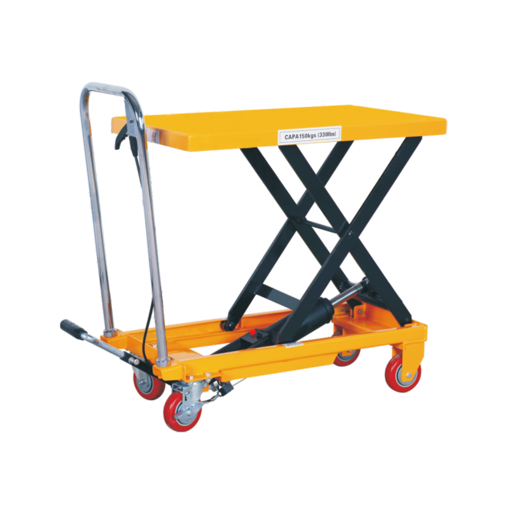 Buy Hand Lift Table Hydraulic Lifter With Caster Manual Lift Table With ...