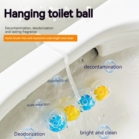 Buy Hanging Fragrant Toilet Cleaner Automatic Cleaning Ball Toilet ...