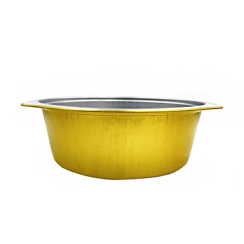 Buy High End Disposable Golden Baked Goods Packaging Foil Cups Smooth ...