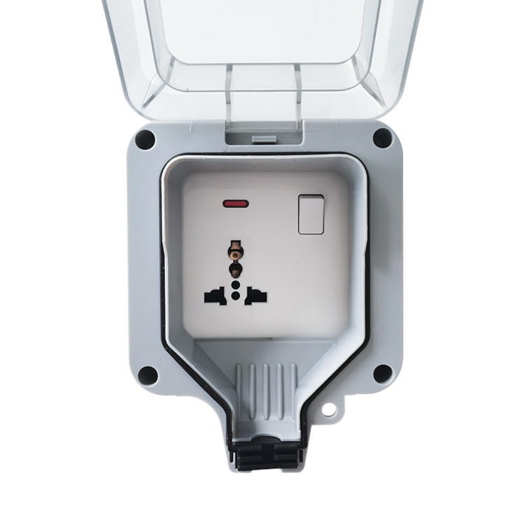 Buy Icombo Clamshell Plastic Socket Enclosure Waterproof Pc Junction ...