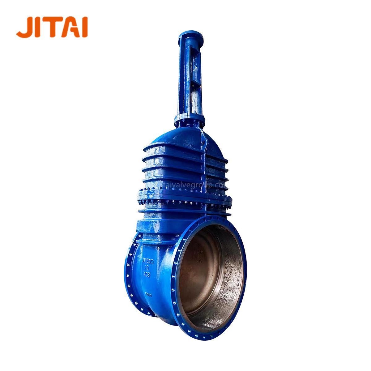 Buy Industrial Bare Shaft Dn1200 Metal Flanged Gate Valve from JITAI ...