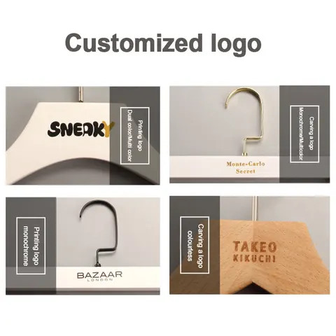Buy Jinsheng Custom Logo Luxury Clothing Hanger Non Slip With Gold Clip ...