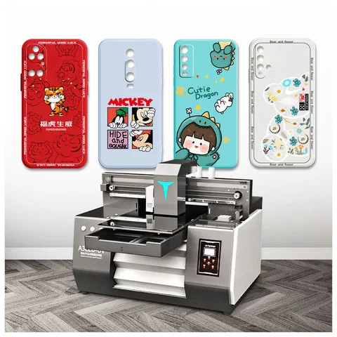 Buy Lingya A3 Uv Flatbed Printer Phone Case Cover Uv Printing Machine Inkjet Digital Glass Metal ...