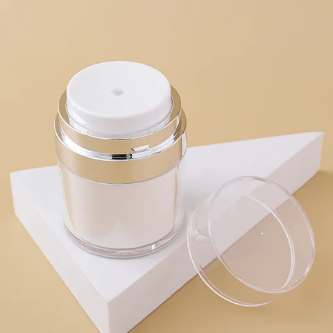 Buy Luxury Empty Transparent Frosted Plastic Acrylic Cosmetic Jar 15g ...