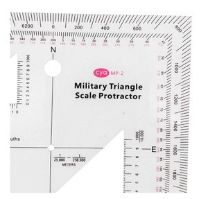 Buy Military Style Mgrs/utm Coordinate Scale Protractor ,plastic Ruler ...
