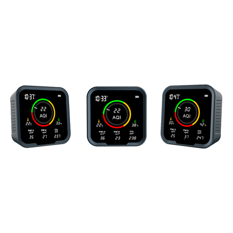 Buy Multi-function Air Monitor Always Detects Aqi Temperature And ...