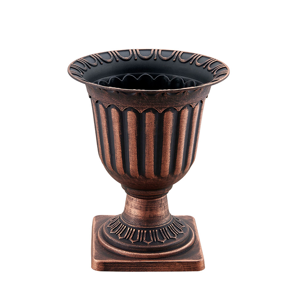 Buy Outdoor Garden Decorative Plastic Roman Flower Pots Urn Planter ...