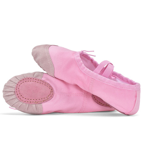 Buy Professional Full Sole Elastic String Dance Slippers Ballet Shoes ...
