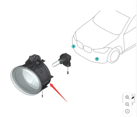 Buy Qsffront Bumper Fog Lamps For Bmw X3 F25 Front Fog Light Anti-fog ...