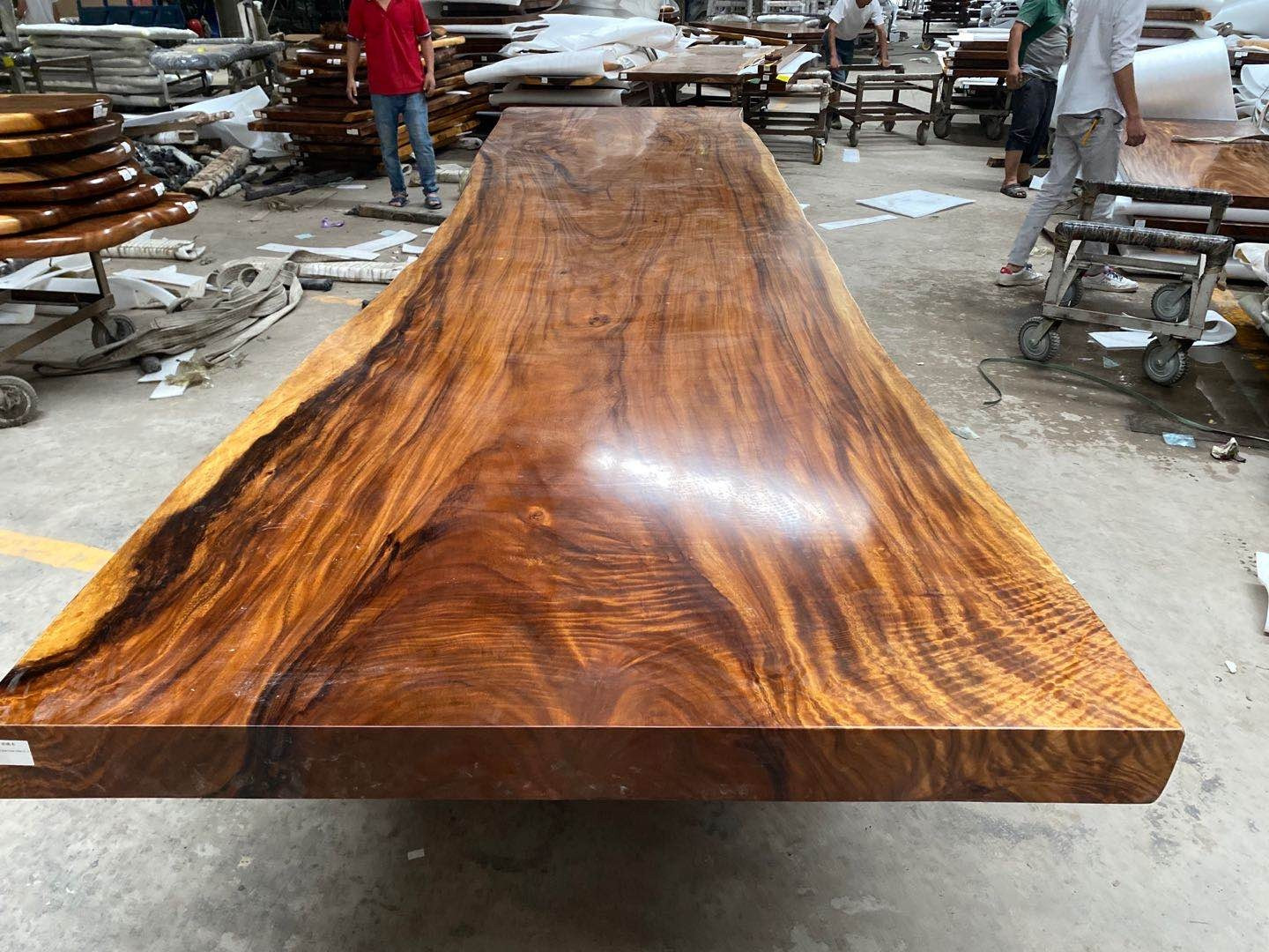 Buy Ready To Ship Large Size Irregular Shaped 12 Seater Solid Walnut ...