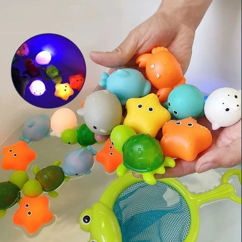 Buy Safe Soft Vinyl Light Up In The Water Bath Swimming Childrens Toys ...