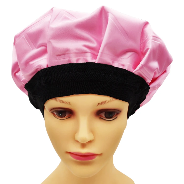 Buy Satin Microwave Cordless Thermal Hat Stay At Home Hair Spa Deep ...