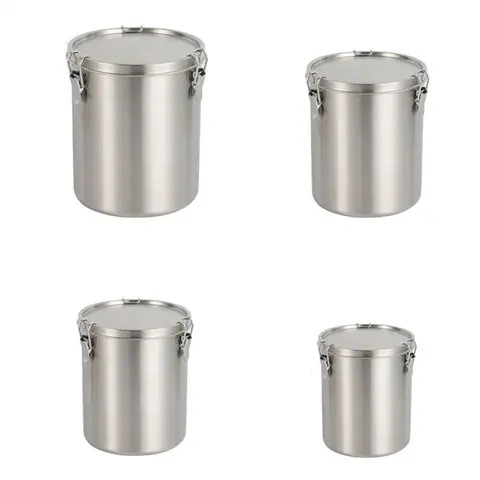 Buy Stainless Steel Coffee Canister 100% Airtight 304 Stainless Steel ...