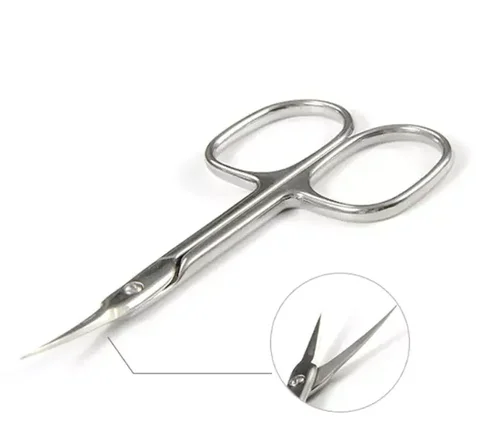 Buy Stainless Steel Cuticle Scissors Ingrown Nail Cutting Scissors ...