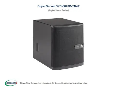 Buy Sys-5028d-tn4t Network Security Equipment Computer Processor Chip ...