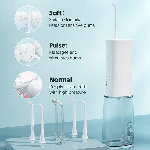 Buy Water Toothpick Electric Vibrating Flosser 170ml Mini Water Flosser ...