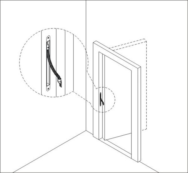 Buy Embedded Armored Door Loop Used With Electric Lock from SOCA ...