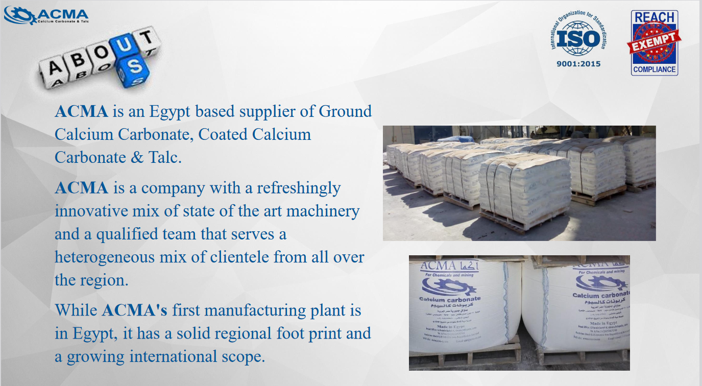 Buy Calcium Carbonate And Talc Powder from Acma for Chemicals and ...