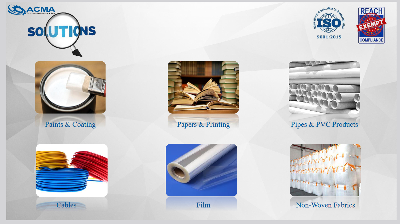 Buy Calcium Carbonate And Talc Powder from Acma for Chemicals and ...