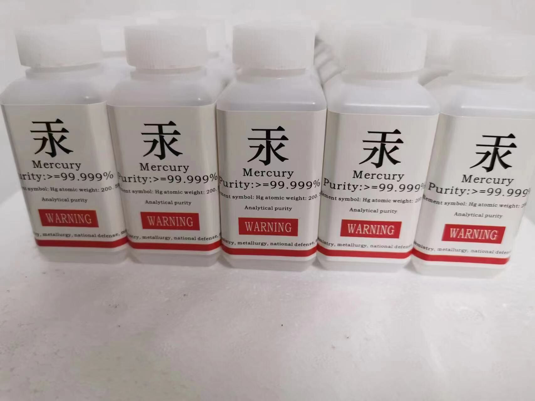 Buy Factory Ready Stock Mercury 99.999% Min Silver Liquid/liquid Hg 99. ...