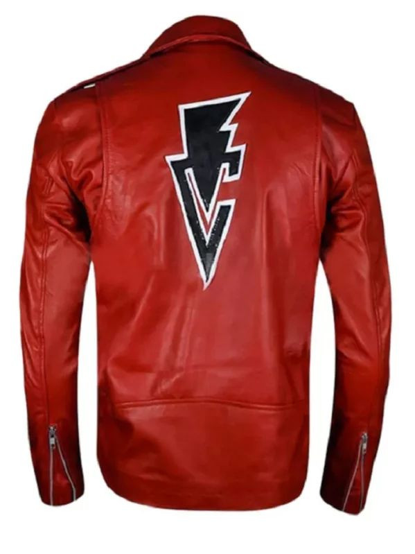 Buy Fergal Devitt Wwe Red Slim Fit Biker Leather Jacket from TREX ...