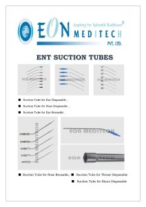 Buy Ent Suction Tubes from Eon Meditech Pvt. Ltd., India | Tradewheel.com