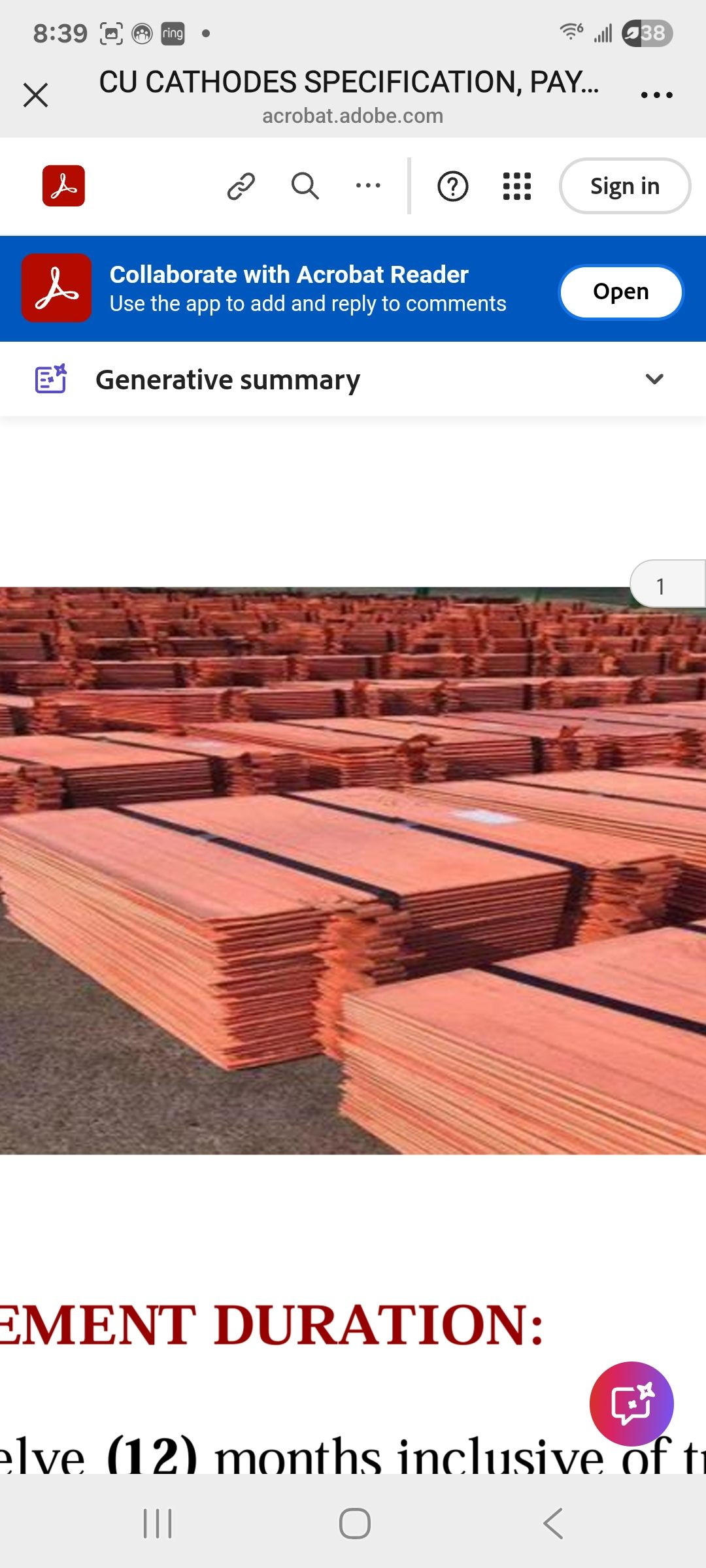 Buy Copper Cathode from Century Construction, USA | Tradewheel.com
