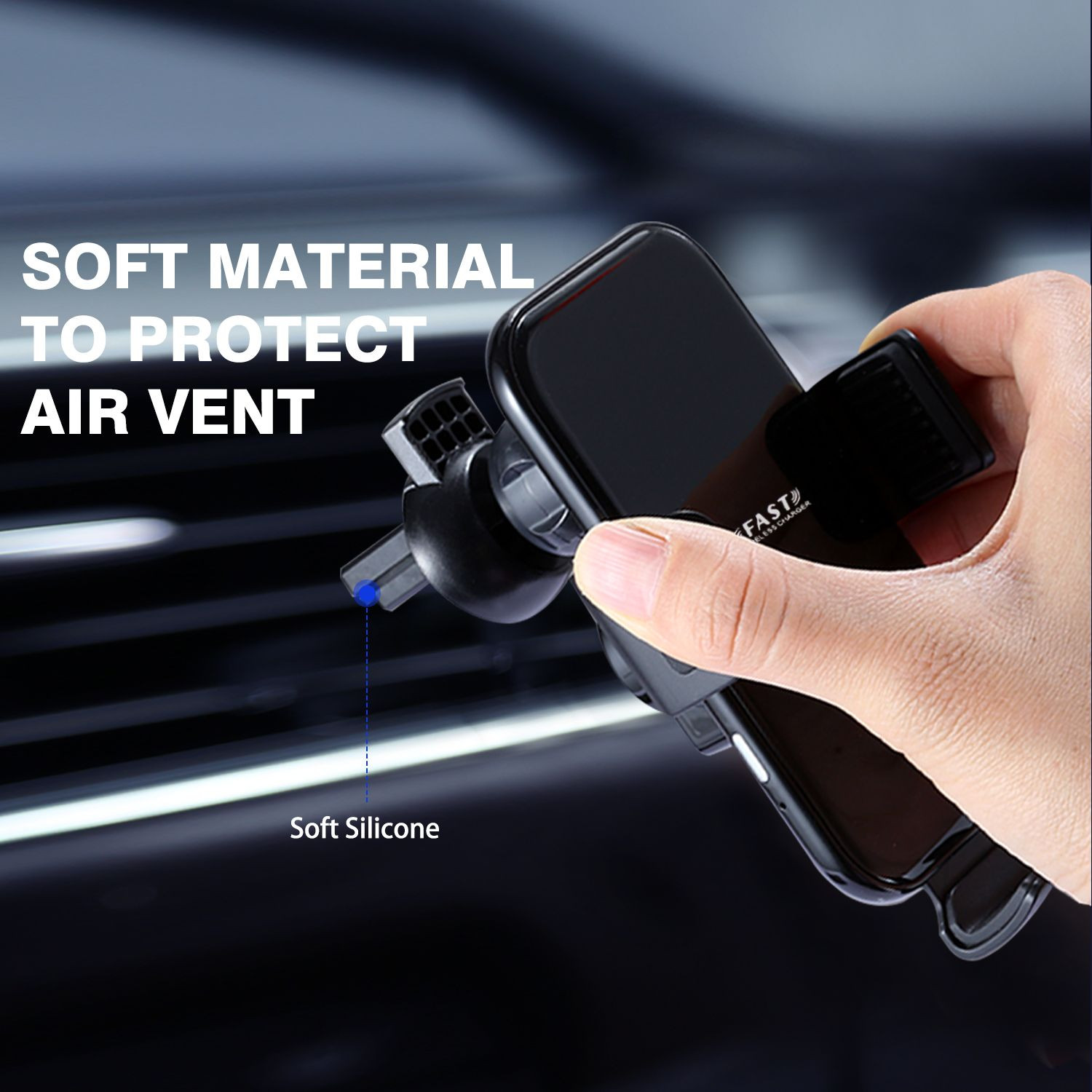 Buy 15w Smart Car Mobile Holder With Wireless Charger from Shenzhen ...