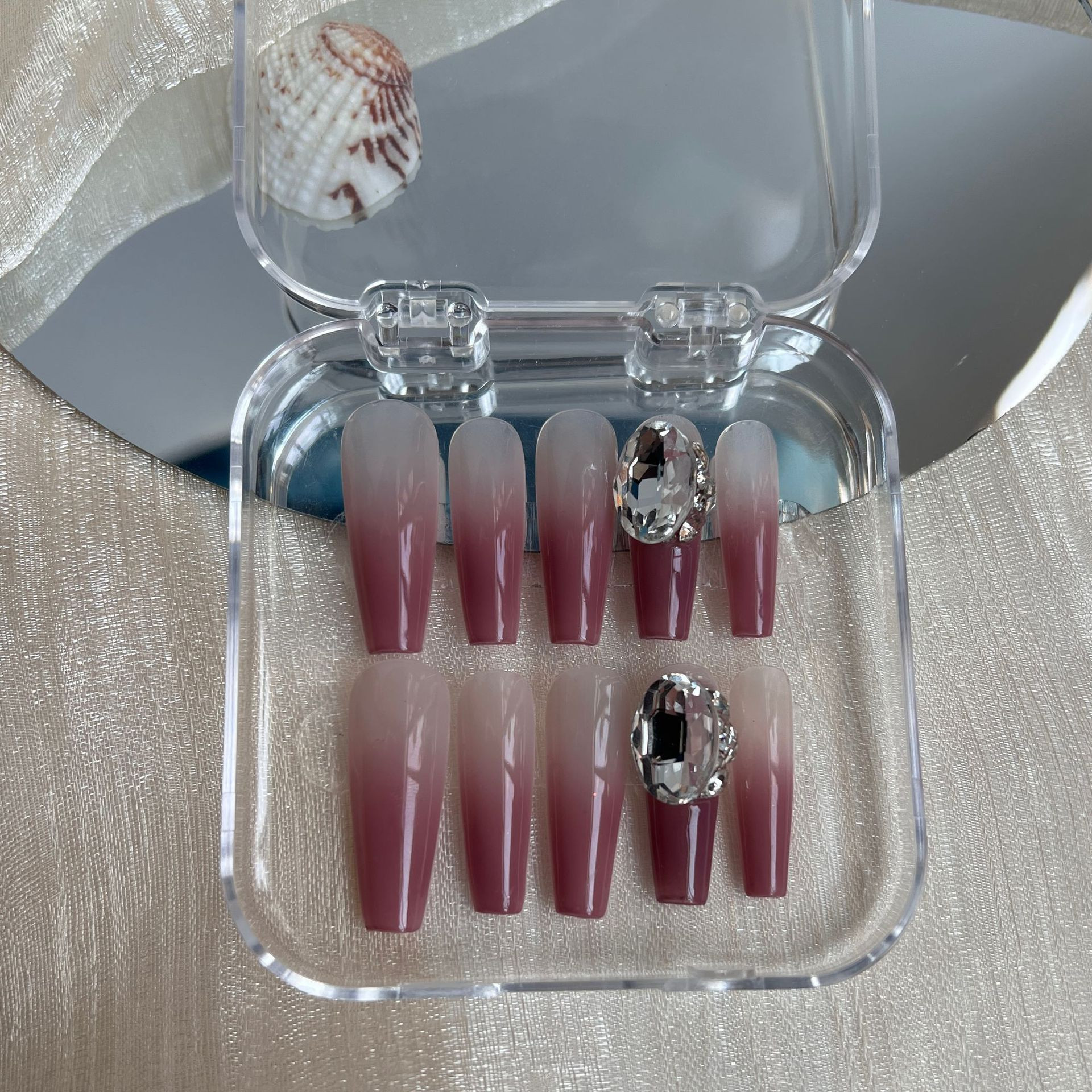 Buy Handpainted Press On Nails With Glue from Dolas Dream Crafts Co ...
