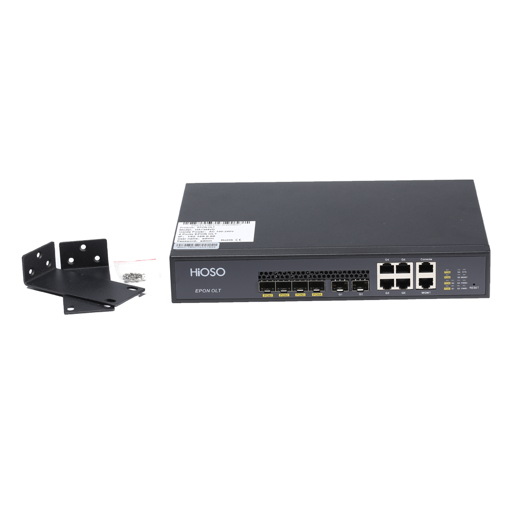 Buy Hioso Pizza Box Epon Olt 2 1000m Sfp Ports, 4 1000m Lan Uplink ...