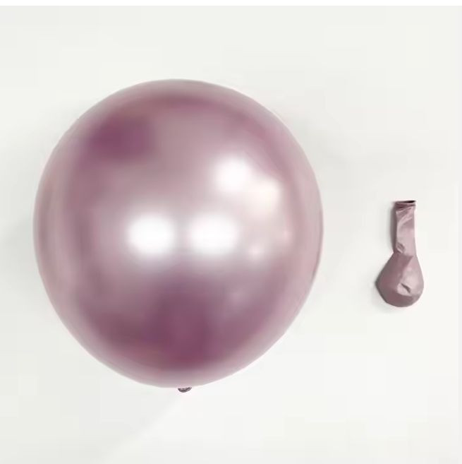 Buy Customized Round 100 Silver Metallic Latex Balloons For Special ...