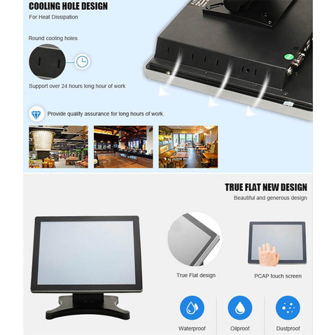 Buy 15 Inch Cash Register Retail Store Touch Screen Terminal Payment ...