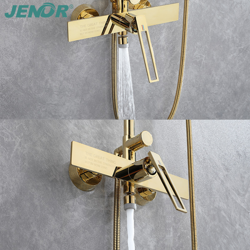 Buy 2021 Watermark European Brass Shower Kit Bathroom Massage Brushed ...