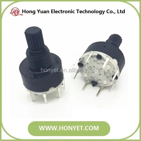 Buy 2p4t 4 Position Rotary Switch from Dongguan Hongyuan Electronics Co ...