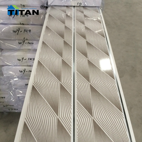 Buy 3.4kg/m2 Weight Ghana Plastic T&g Pvc Ceiling Panel from Guangzhou ...