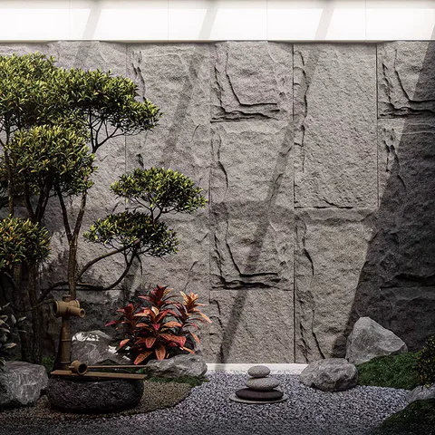 Buy 3d Texture Stone For Exterior Artistic Pu Stone Cladding Faux Stone ...