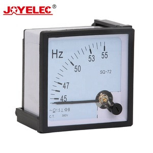 Buy 45-55 Hz 220v Analog Panel Frequency Meter Hertz Indicator For ...