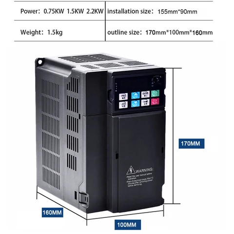 Buy Ac Drive 220v To 380v Step Up Transformer Rs485 50hz 60hz Three ...