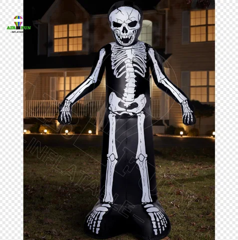 Buy Airfun Halloween Horrible Scary Led Light Giant Inflatable Skull ...