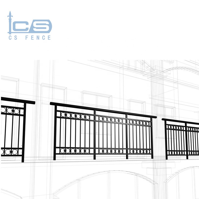 Buy Anti-rust Welded Steel Balustrade/zinc Balcony/ Railing from ...