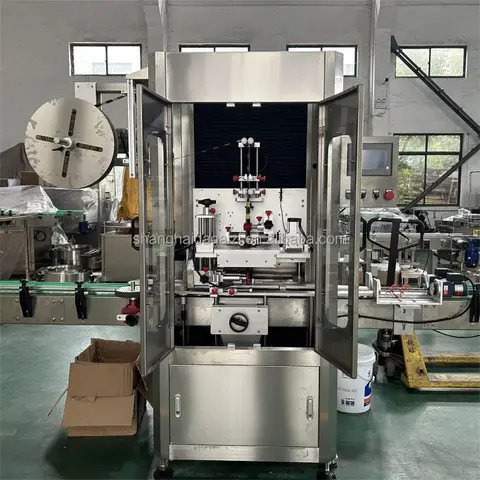 Buy Automatic Sleeve Labels Trapping Wrapping Shrinking Machine Line ...