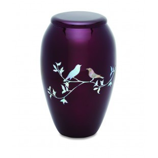 Buy Beautiful Floral Multi Color Sticker Aluminum Adult Urns Funeral ...