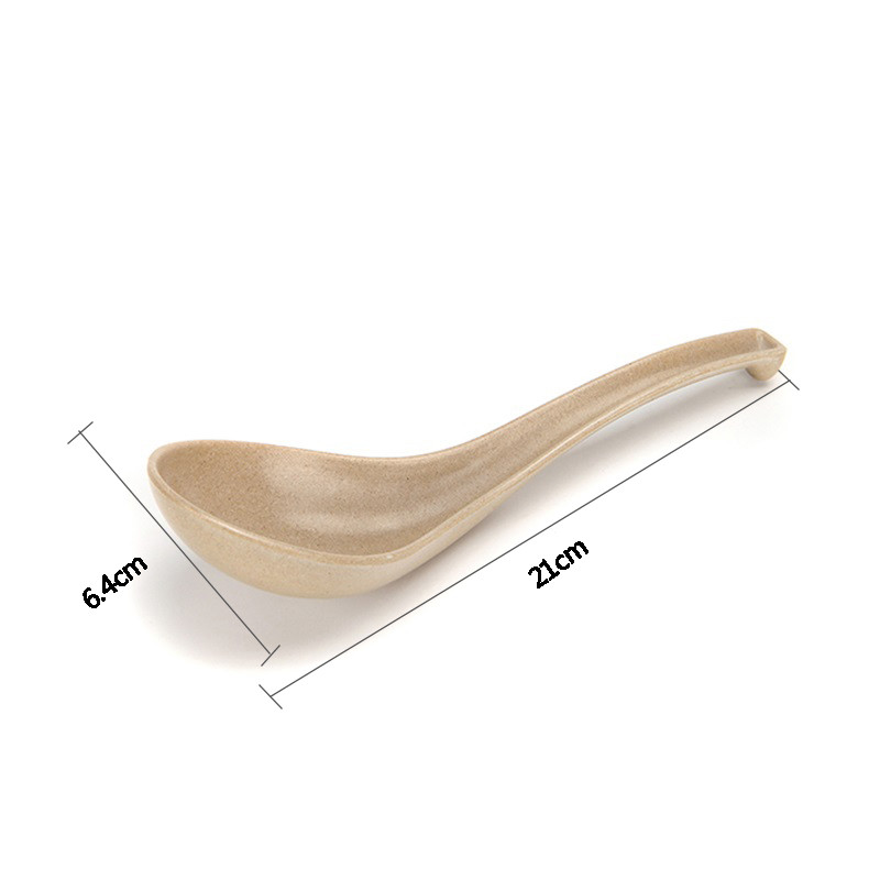 Buy Biodegradable Natural Rice Husk Fiber Soup Spoon Kitchen Serving ...