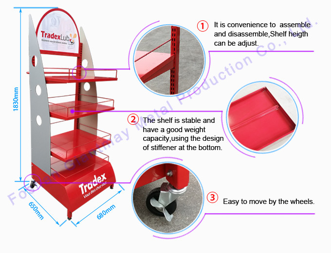 Buy Car Store Lubricating Oil Display Rack Car Oil Stand Motor Engine ...