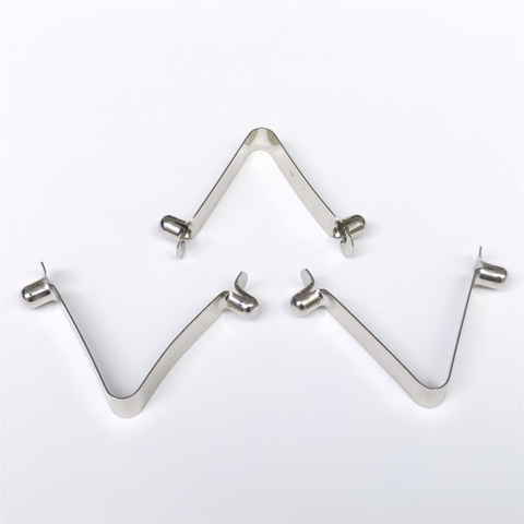 Buy China Factory Custom Double Push Button Spring Snap Clip V Shape ...