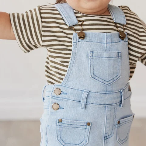 Buy Custom Toddler Denim Overalls Jeans Jumpsuit Denim For Kids Clothes ...