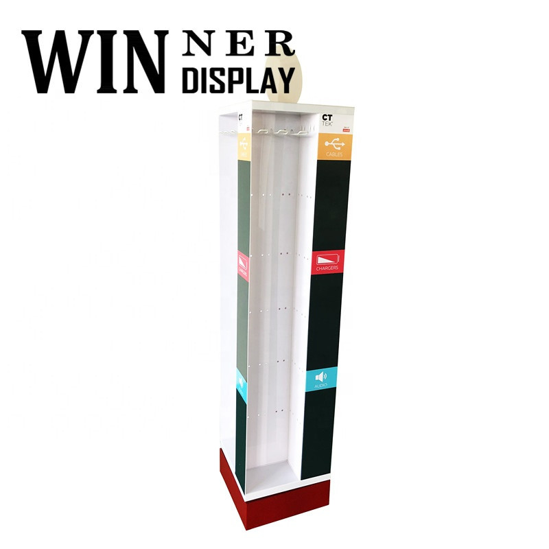 Buy Customized Design Retail Rotating Acrylic Mobile Charger Cables ...