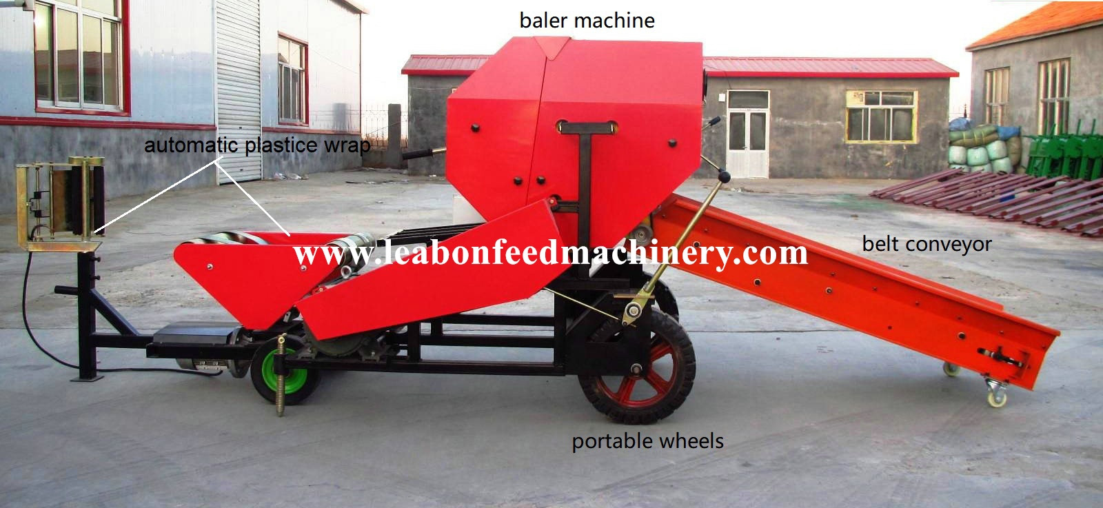Buy Diesel Engine Packing Rice Straw Corn Silage Grass Wrapper Round ...